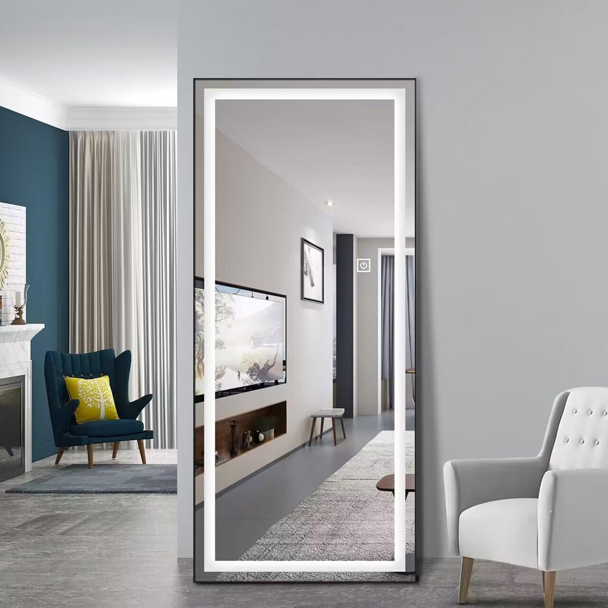 Maverick Color-Changing LED Full Length Mirror – Hans & Alice