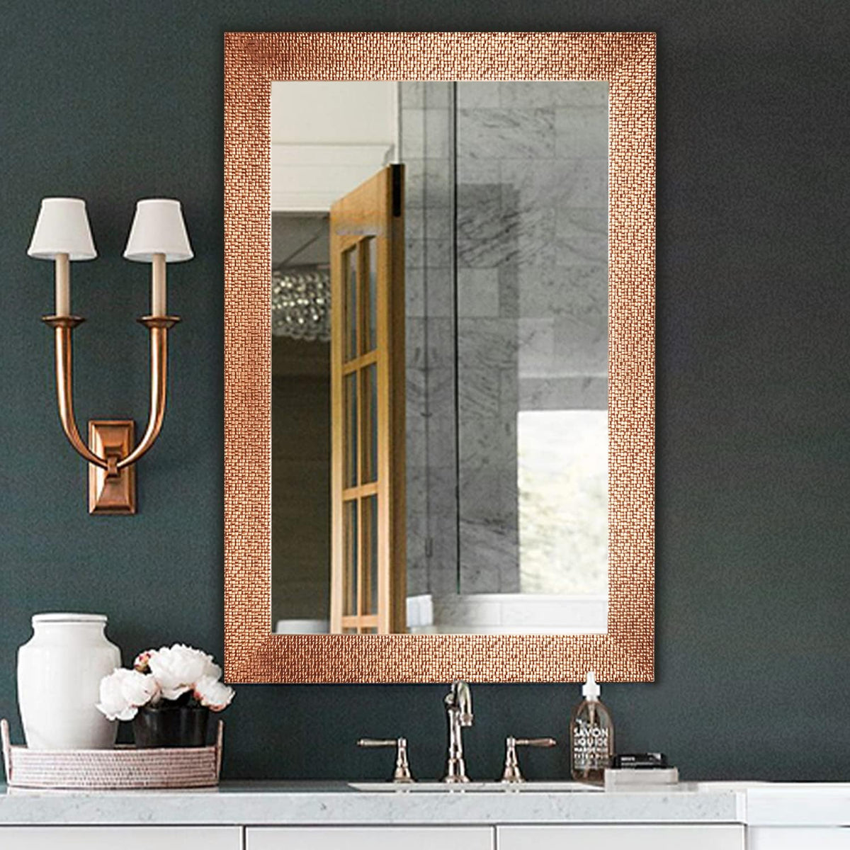 Cassandra Copper Mosaic Mirror – Hans & Alice