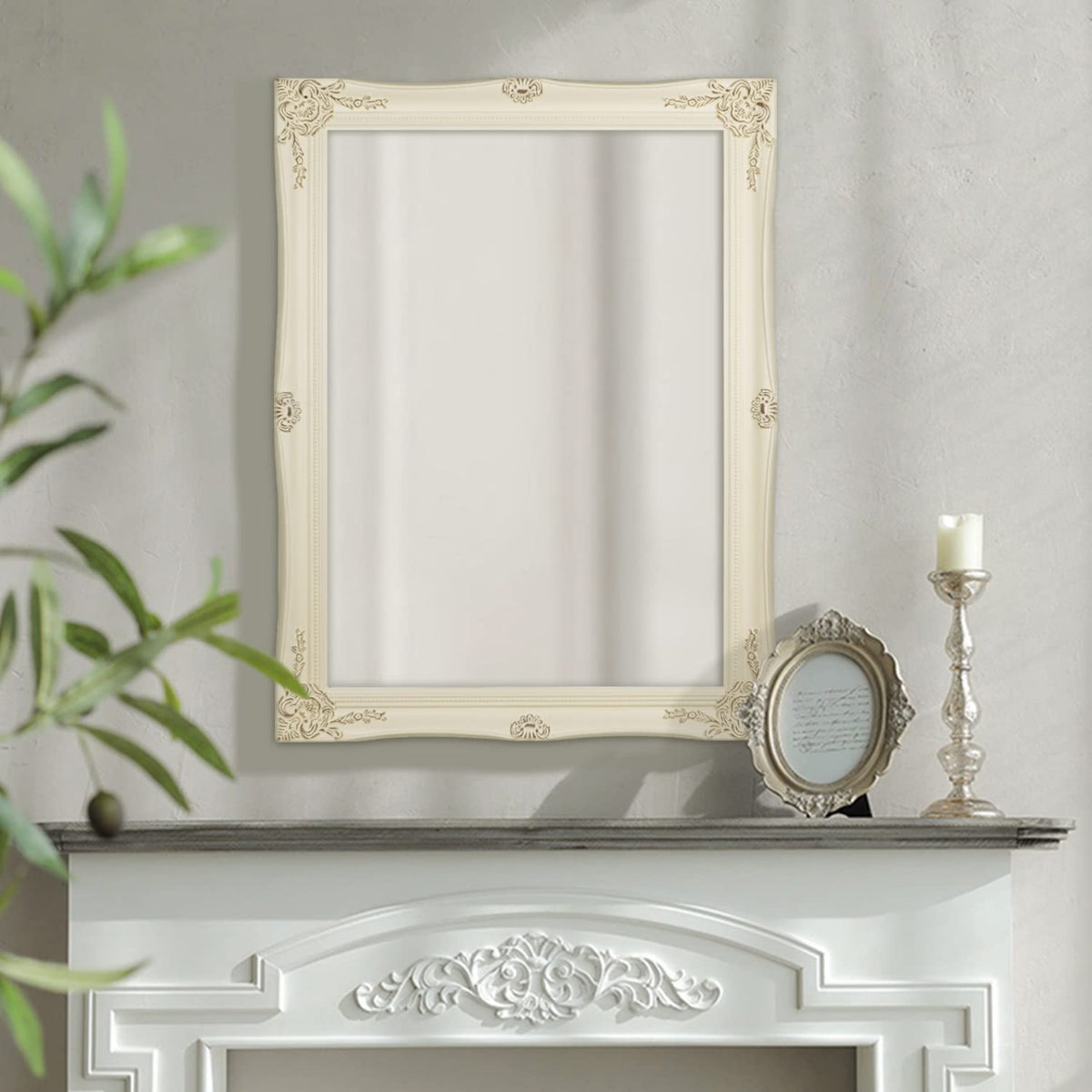 Louisa Ivory Baroque Mirror – Hans & Alice